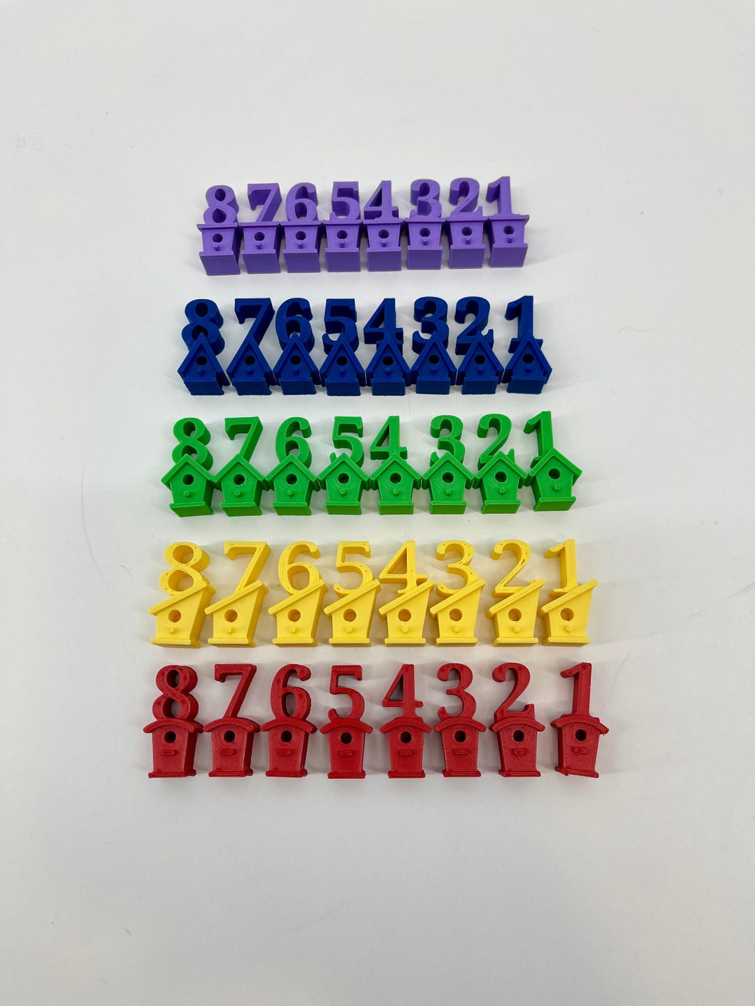 Wingspan Action Tokens - 40 Birdhouses Complete Set - Board Game ...