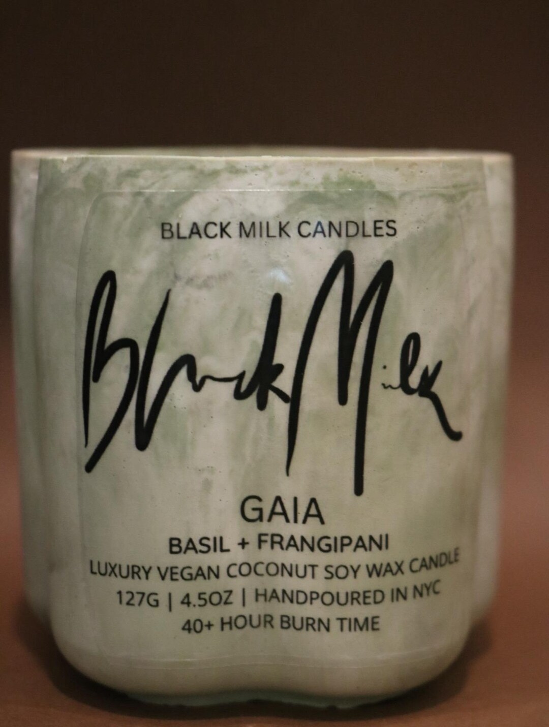 GAIA Candle - Basil & Frangipani | Luxury Vegan Coconut Soy Wax Candle ...