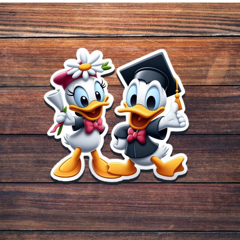 Graduating Donald and Daisy Duck Custom Disney Graduation Decor ...