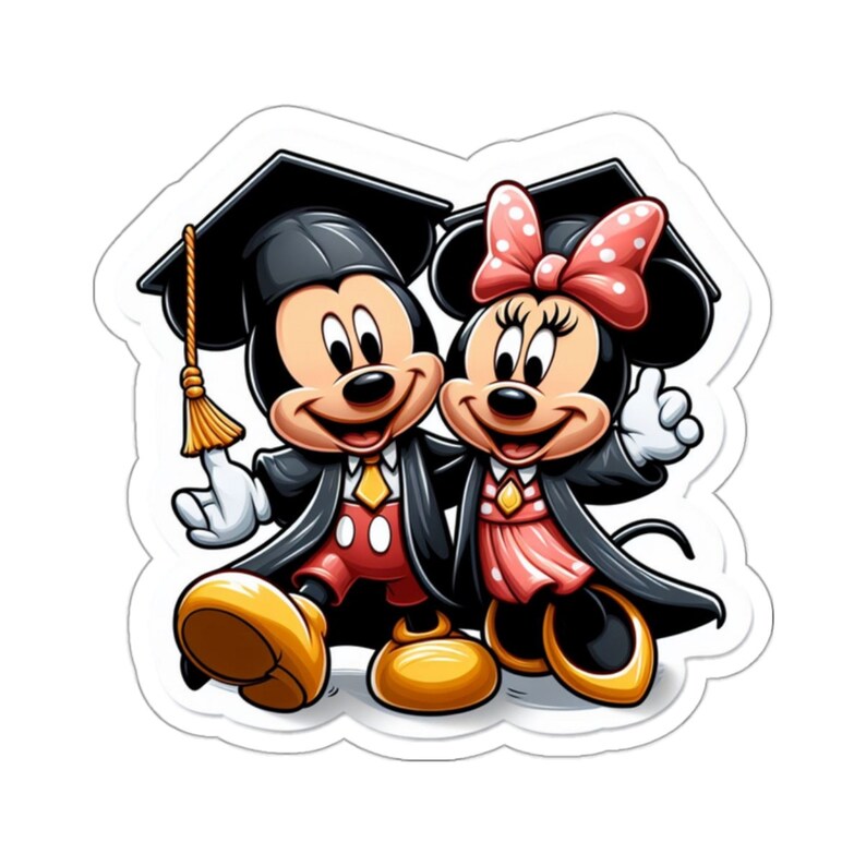 Mickey and Minnie Mouse Graduating - Etsy