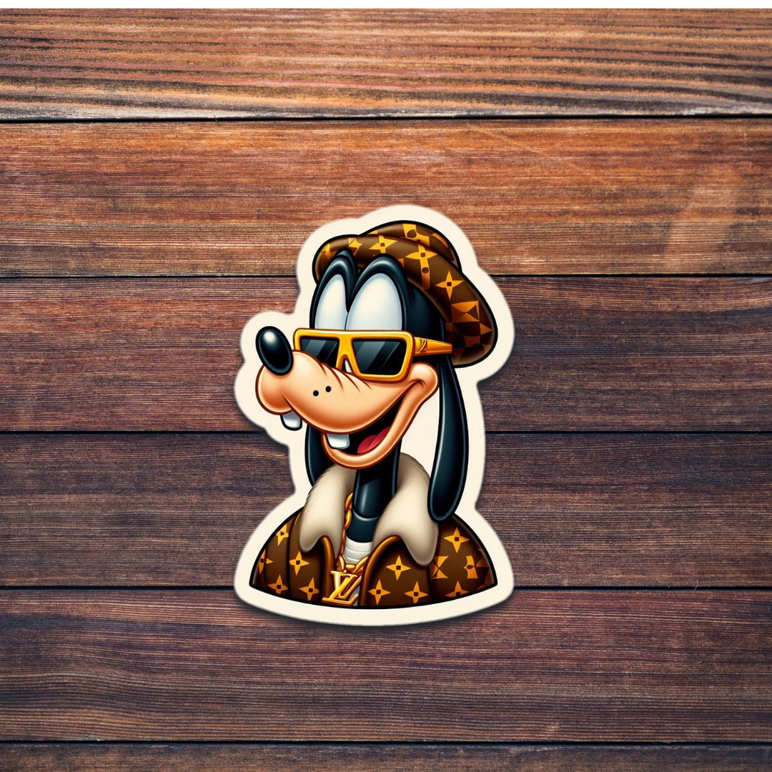 Goofy Vinyl Sticker Goofy Louise Vuitton Sticker Disney Goofy Sticker ...
