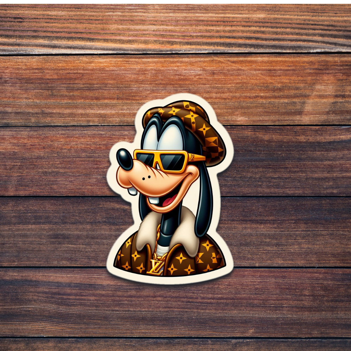 Goofy Vinyl Sticker Goofy Louise Vuitton Sticker Disney Goofy Sticker ...