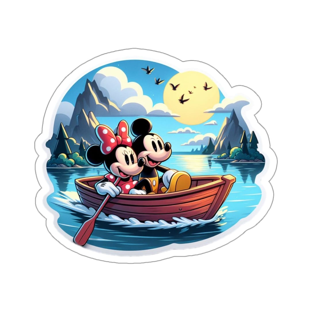 Mickey and Minnie Mouse, Disney Sticker, Mickey Sticker, Disney Laptop ...