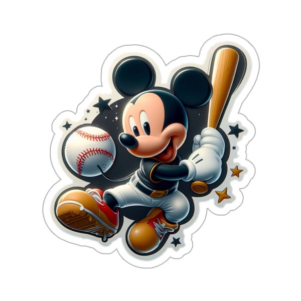 Mickey Mouse Baseball Stickers - Etsy