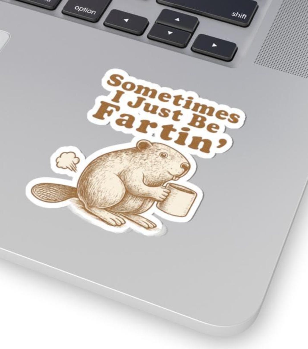 Funny Beaver Coffee Sticker – Vintage Humor Decal - Etsy