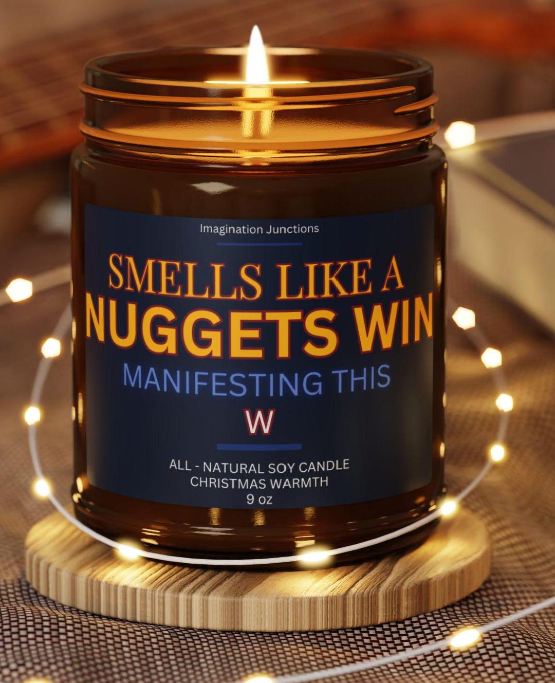 Smells Like A Nuggets Win Candle | Denver Lucky Game Day Candle | Soy ...