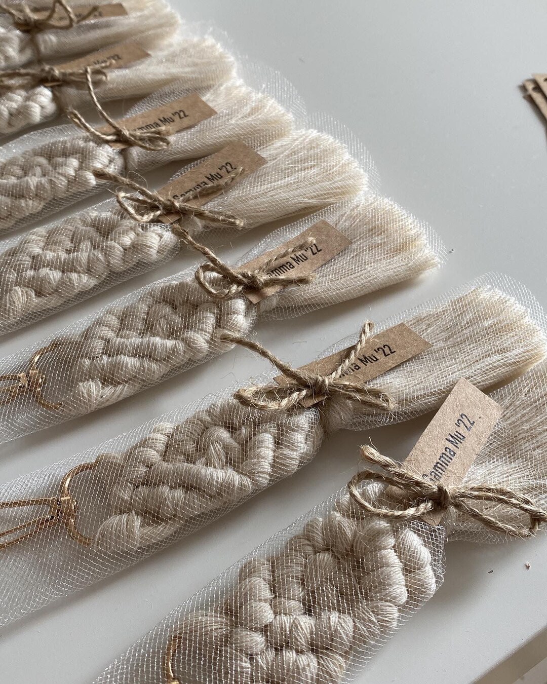 Boho Macrame Keychain Custom Name Bridal Shower Gift & Guest Favor Name Tag Bridesmaids Wedding ...