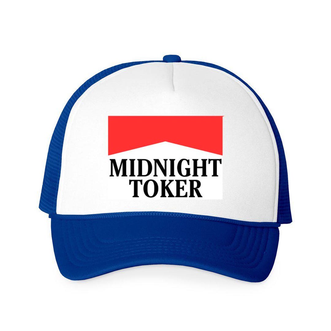 Midnight Toker Funny Fun Smoker Foam Trucker Cap - Etsy