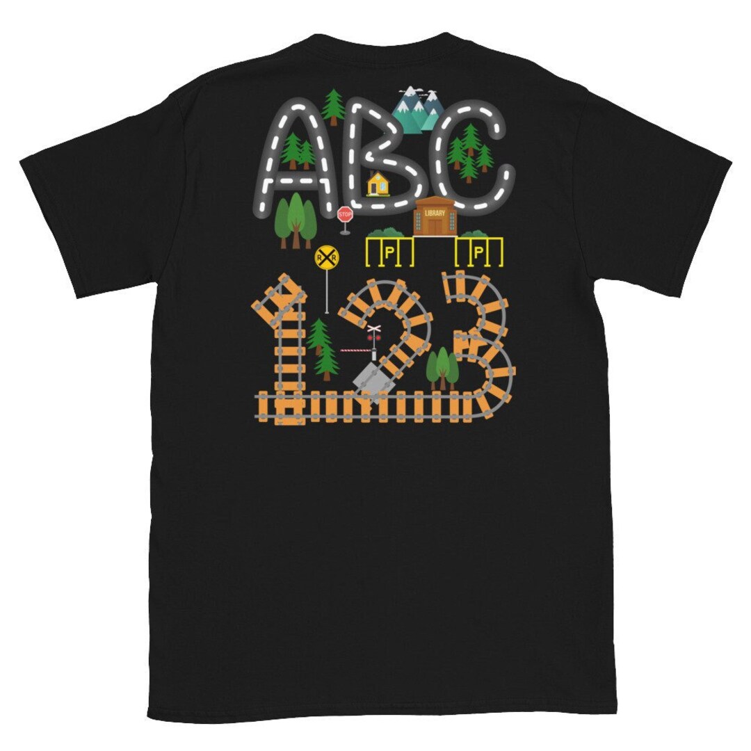 Dad Gift Racetrack on Back ABC 123 - Etsy