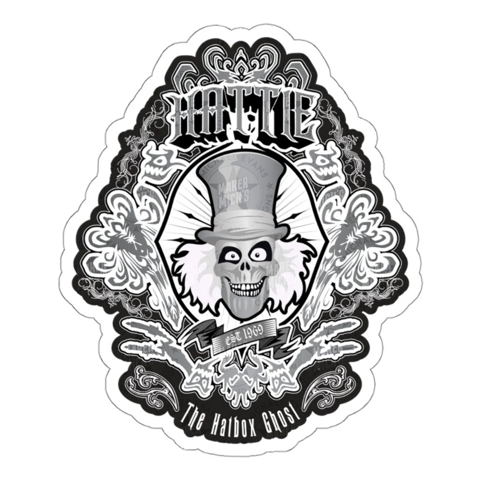 Hattie the Hatbox Ghost, Design, 3 or 4 White or Transparent Background ...