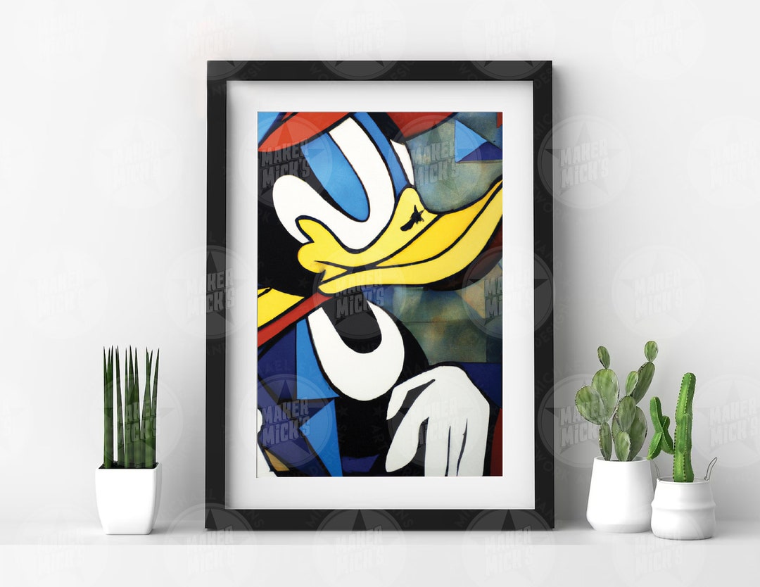 Donald Cubism Style, Digital Download, 4 Size Options Included - Etsy