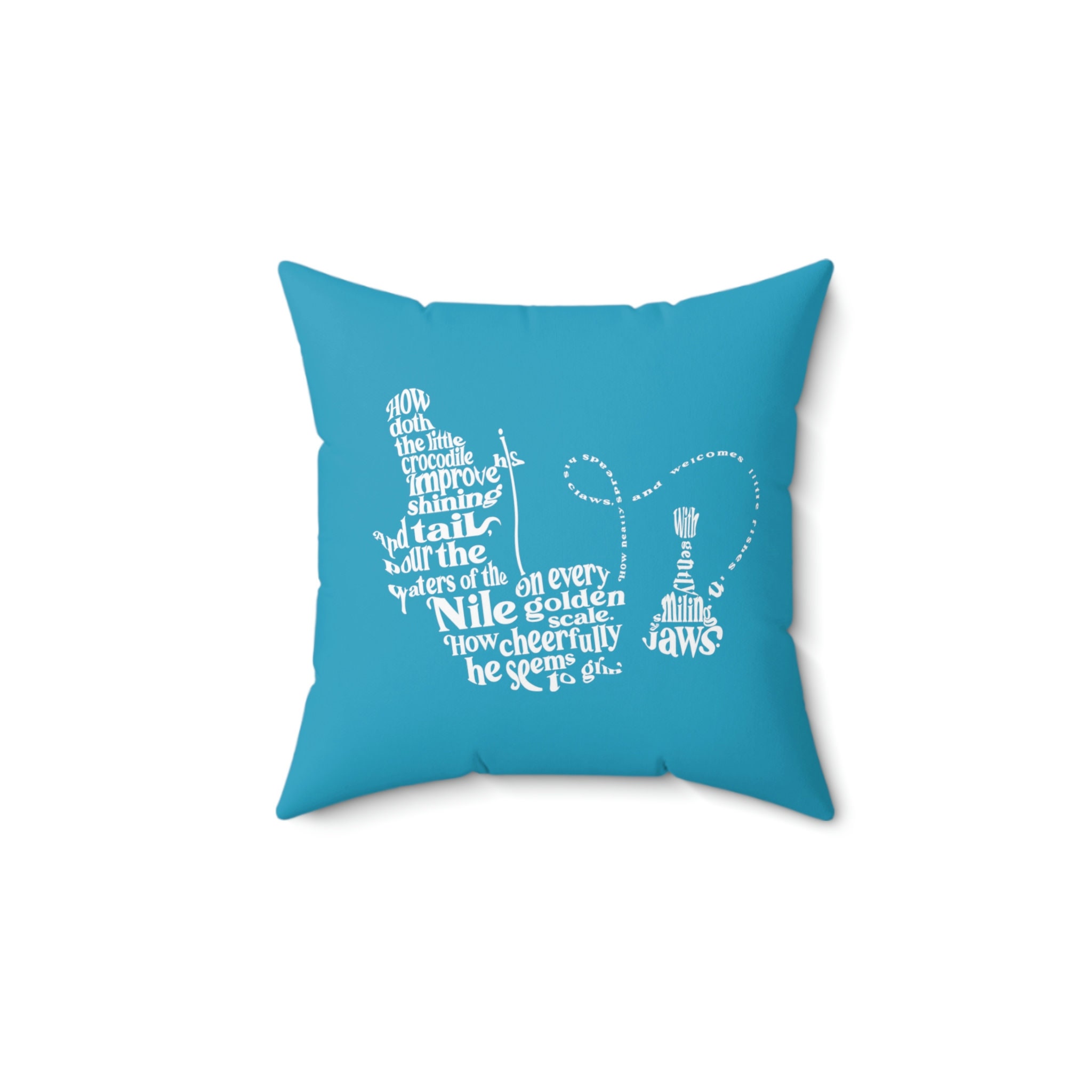 Caterpillar From Alice in Wonderland, Crocodile Poem, White on ...