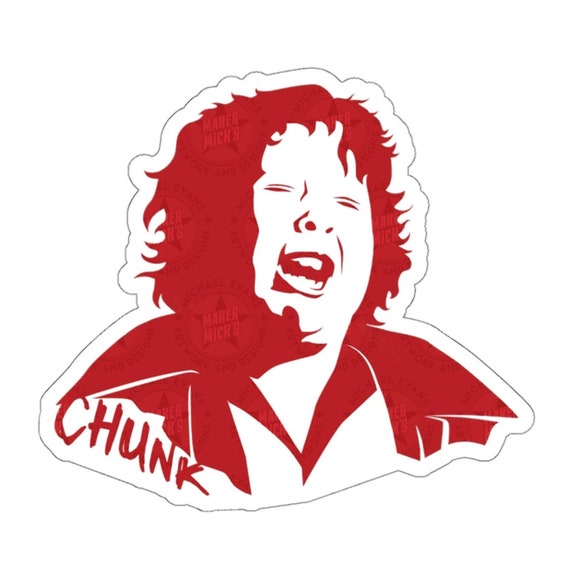 The Goonies Crying Chunk Red Design White or Transparent - Etsy Ireland
