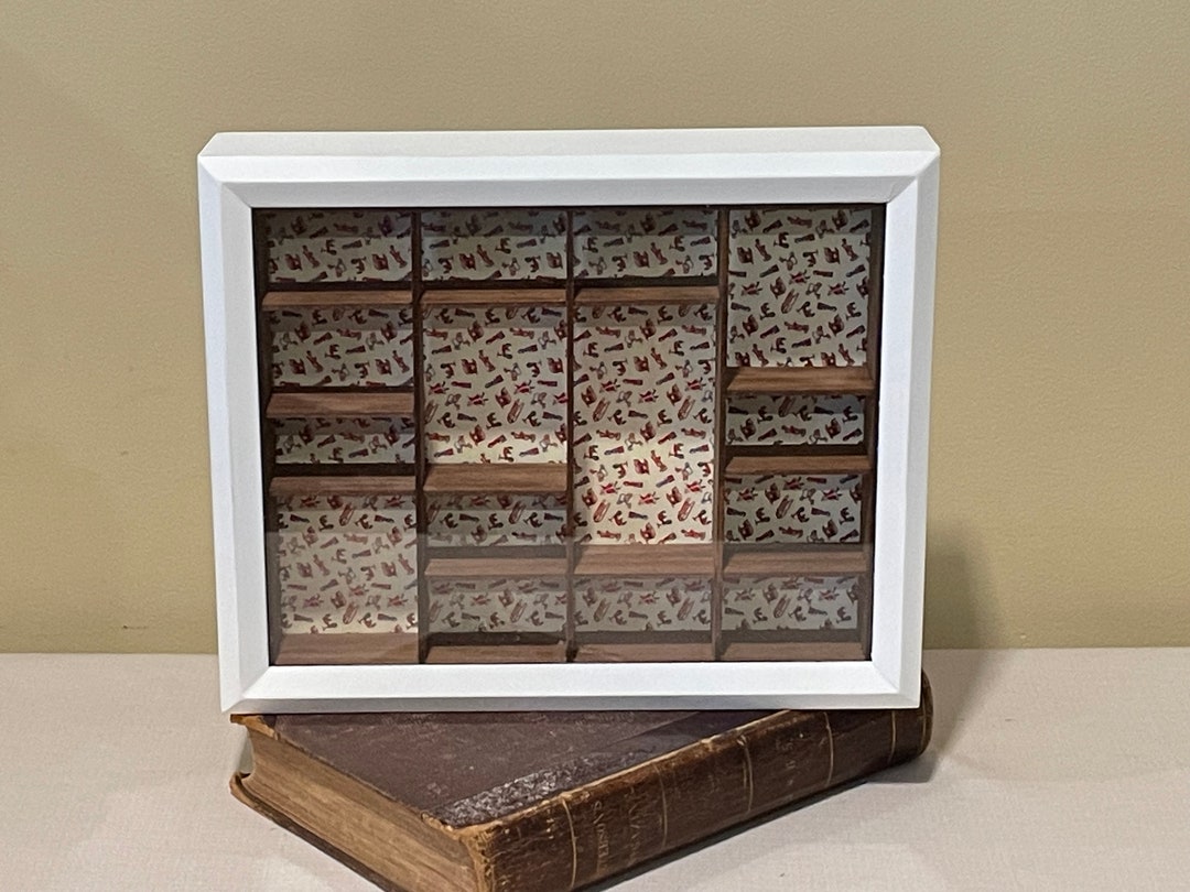 White Wood Shadow Box for Miniature Display Usable as - Etsy
