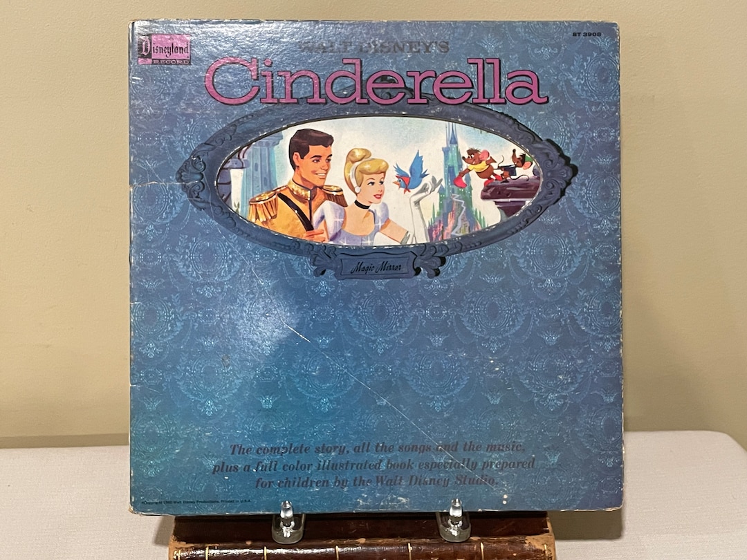 1962 Walt Disney's Cinderella Record Album With Story Book - Etsy