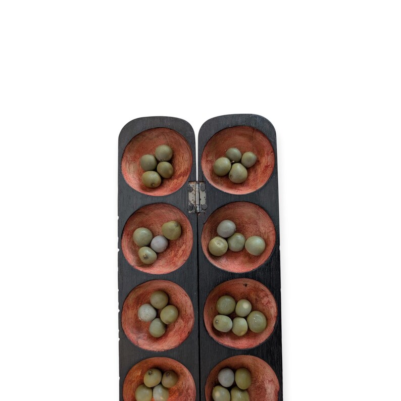 Handcrafted Oware Game Set Authentic Mancala Board From Ghana African ...