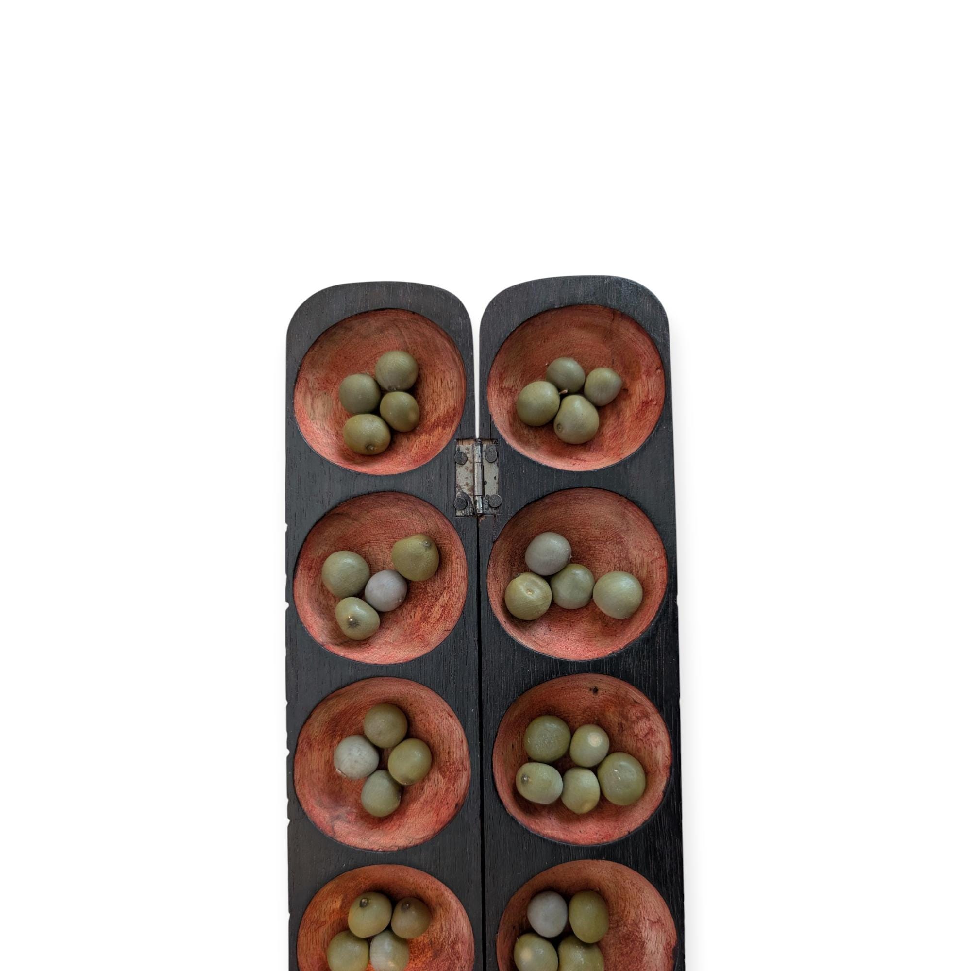 Handcrafted Oware Game Set Authentic Mancala Board From Ghana African ...