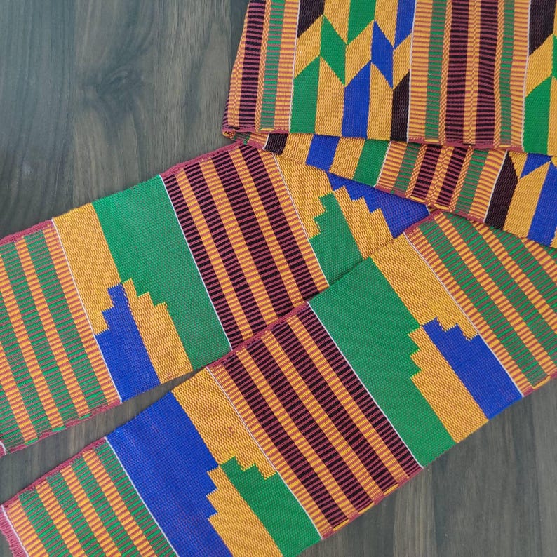 Authentic African Kente Stole - Handwoven - Etsy