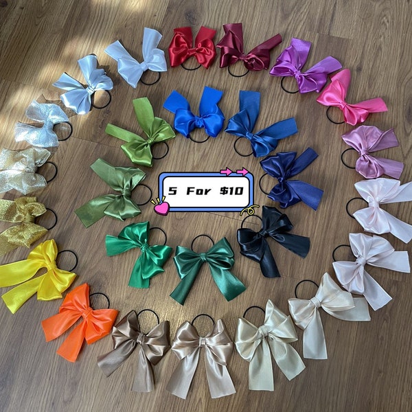Bow Hair Ties - Etsy