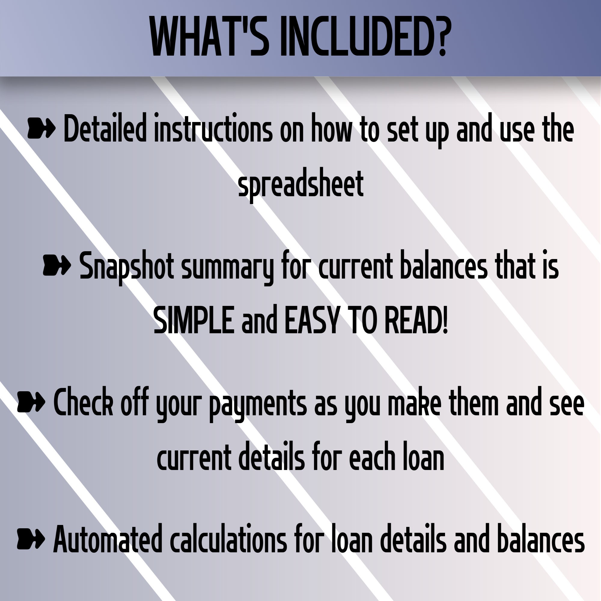 Debt Payment Tracker, Excel Spreadsheet Template, Customizable Payments ...
