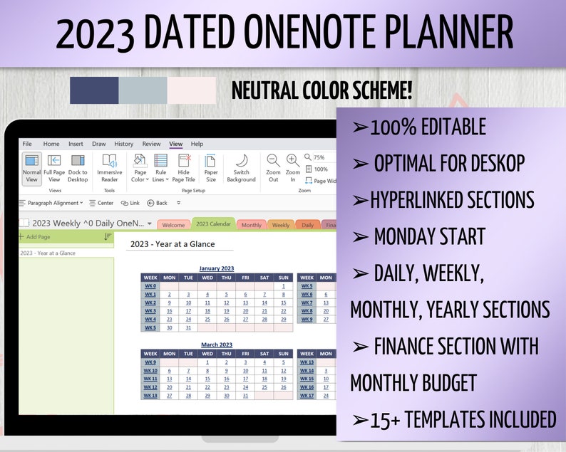 2023 Onenote Planner Onenote Digital Planner Template 2023 Etsy 2023 Onenote Planner Onenote Digital Planner Template 2023 Etsy