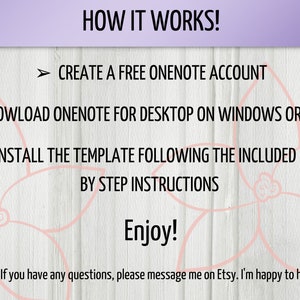 Digital Recipe Book, Onenote Recipe Book Template, 100% Editable ...