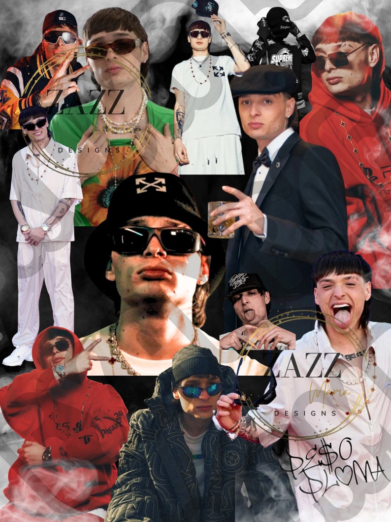 Peso Pluma PP Collage PNG - Etsy