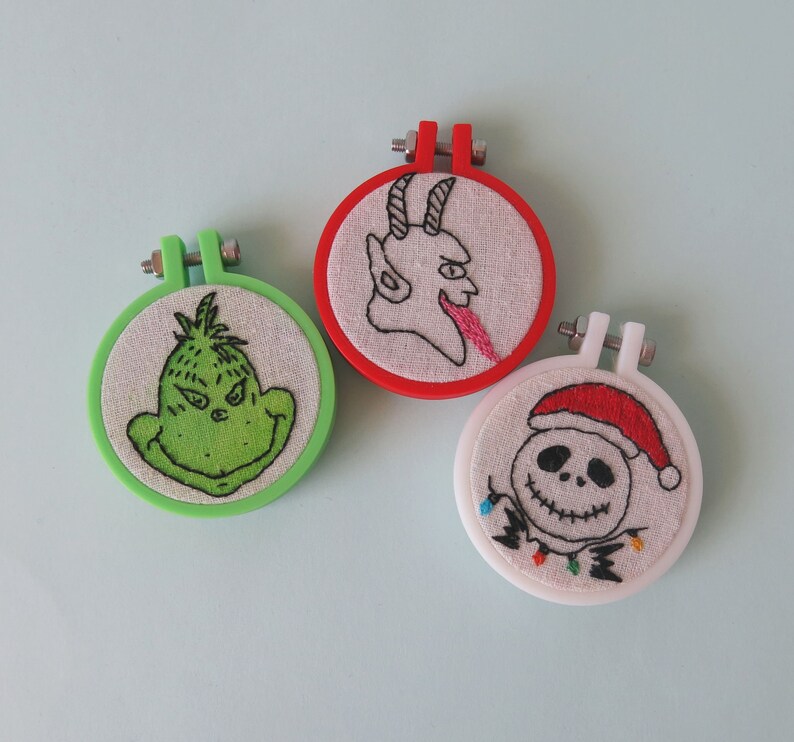 Mini Embroidery Hoop 40mm Grey 3D Printed - Etsy
