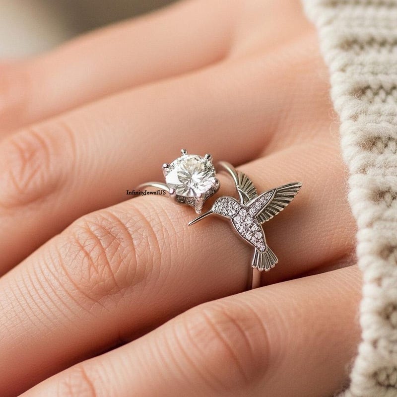 Bird Engagement Ring - Etsy