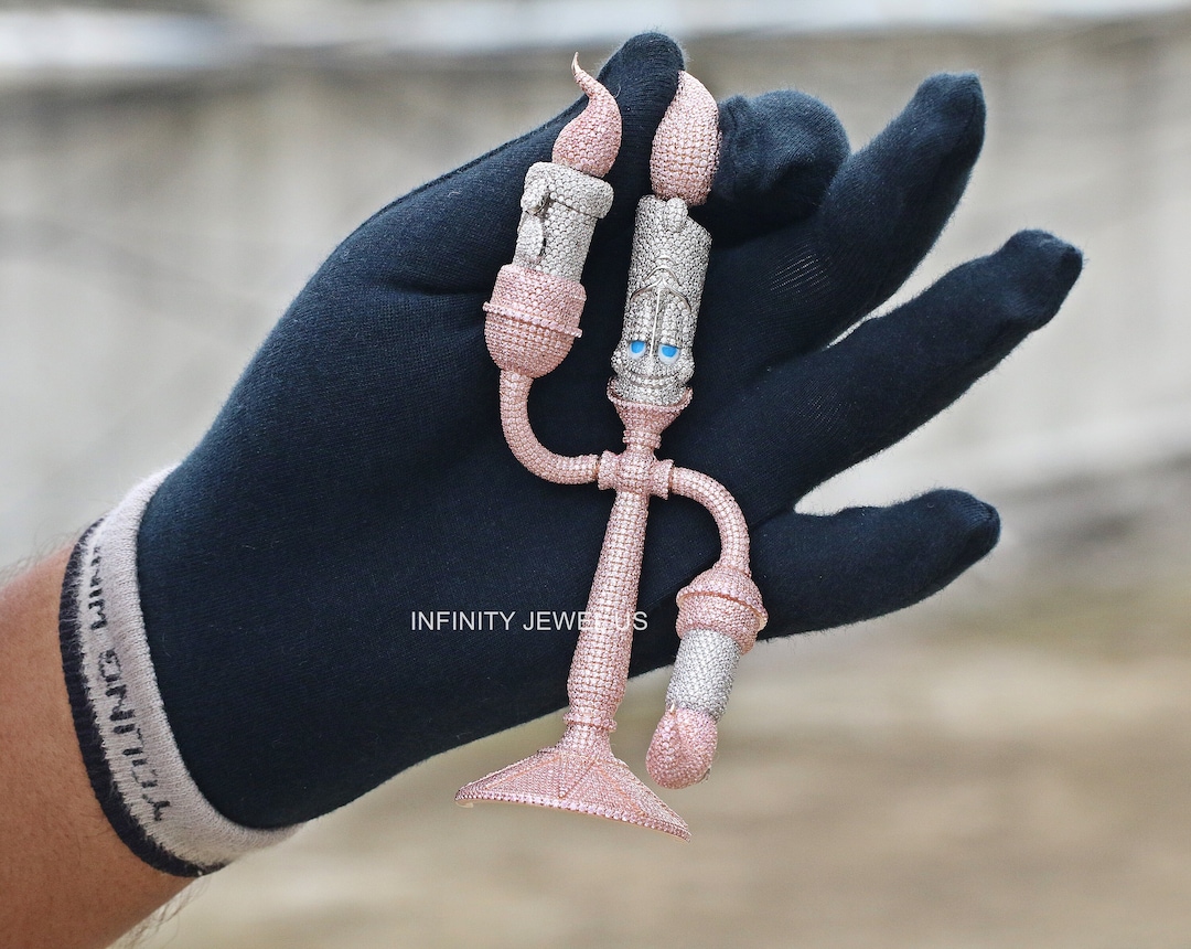 Custom Favourite Cartoon Toon Pendant, Moissanite Diamond, Iced Out ...