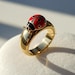 Red Enamel Ladybug Ring, Lucky Ladybird Jewelry, Nature Inspired Insect ...