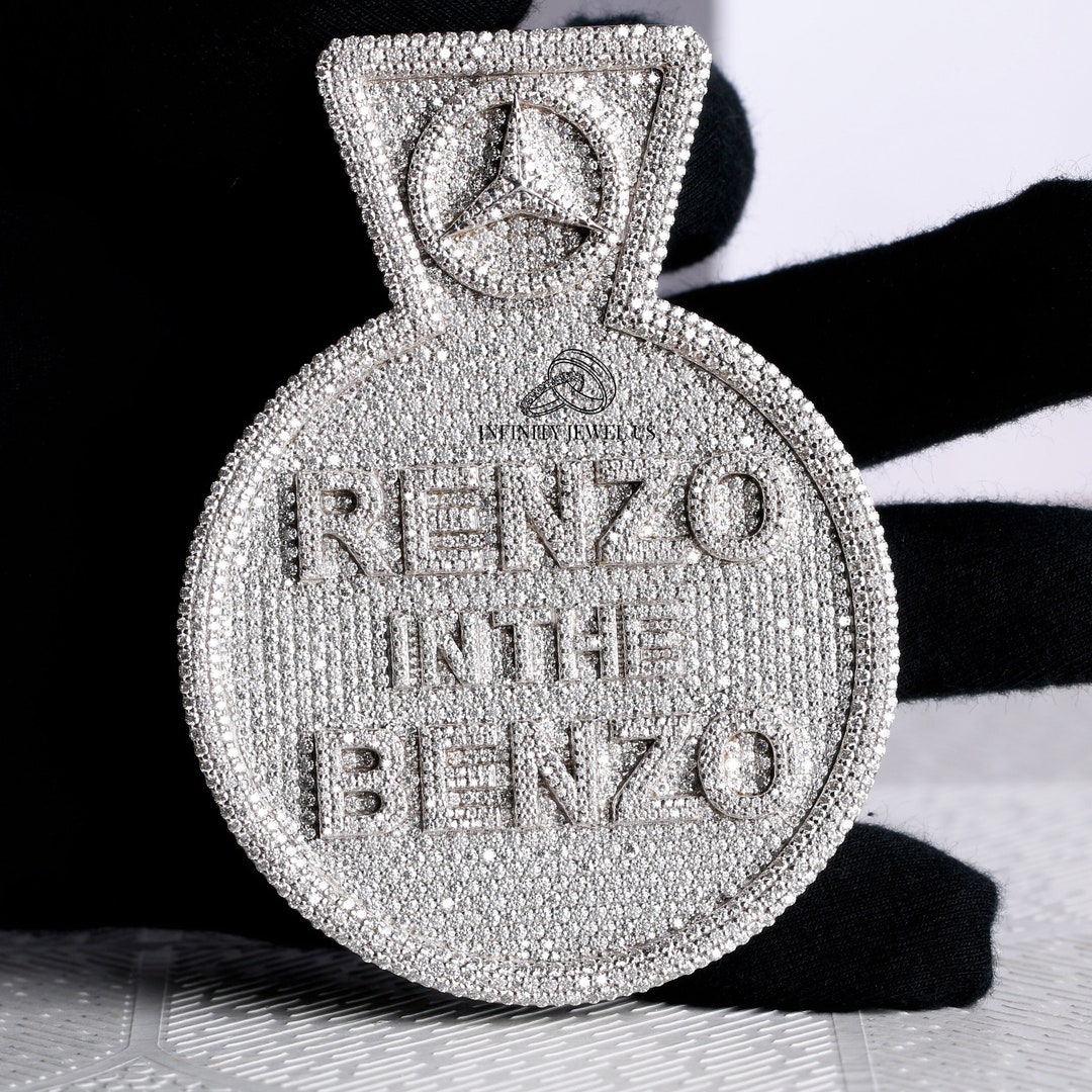 Iced Out Custom Letter Pendant,3d Pendant, Iced Out Pendant Necklace ...