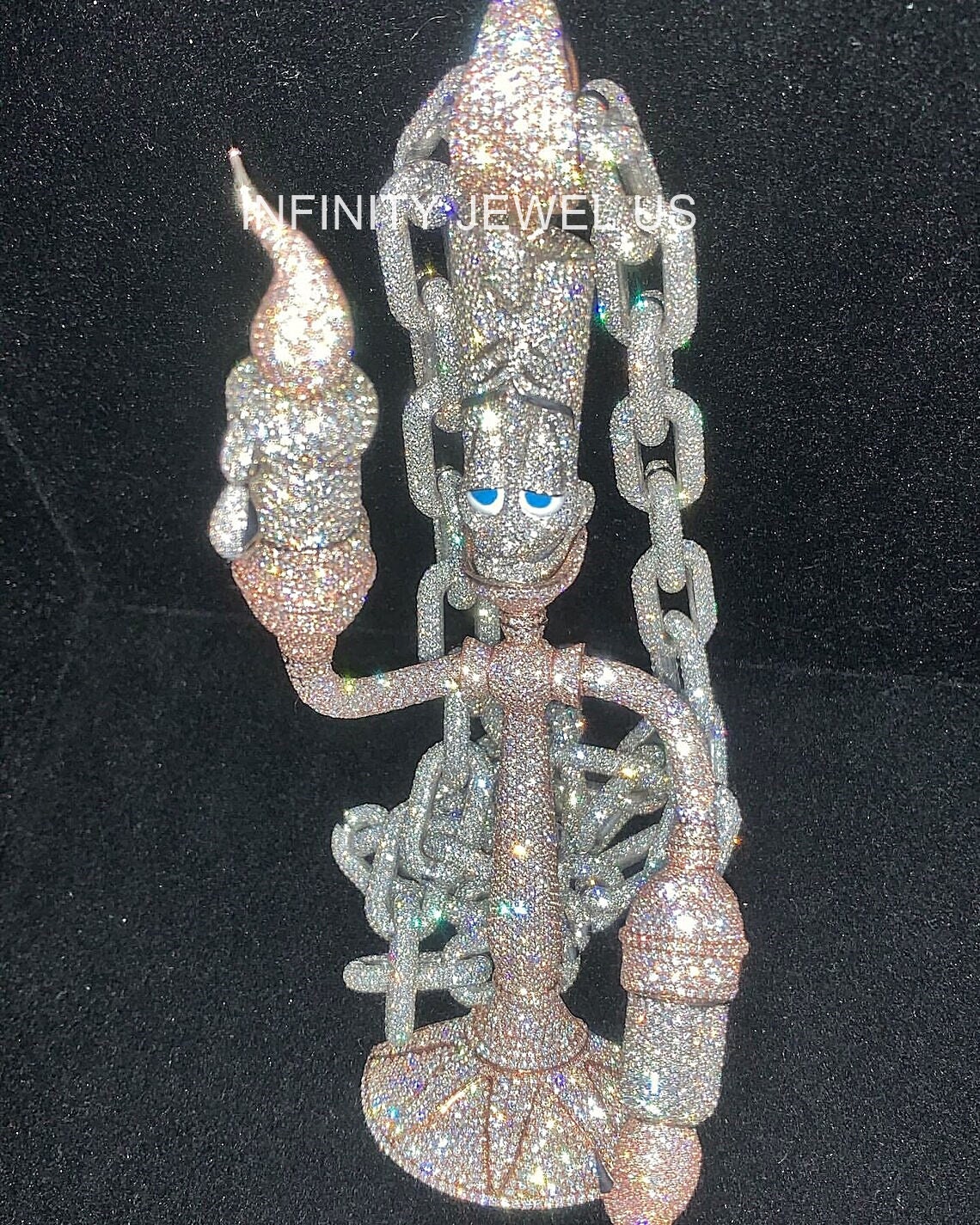 Custom Favourite Cartoon Toon Pendant Moissanite Diamond - Etsy