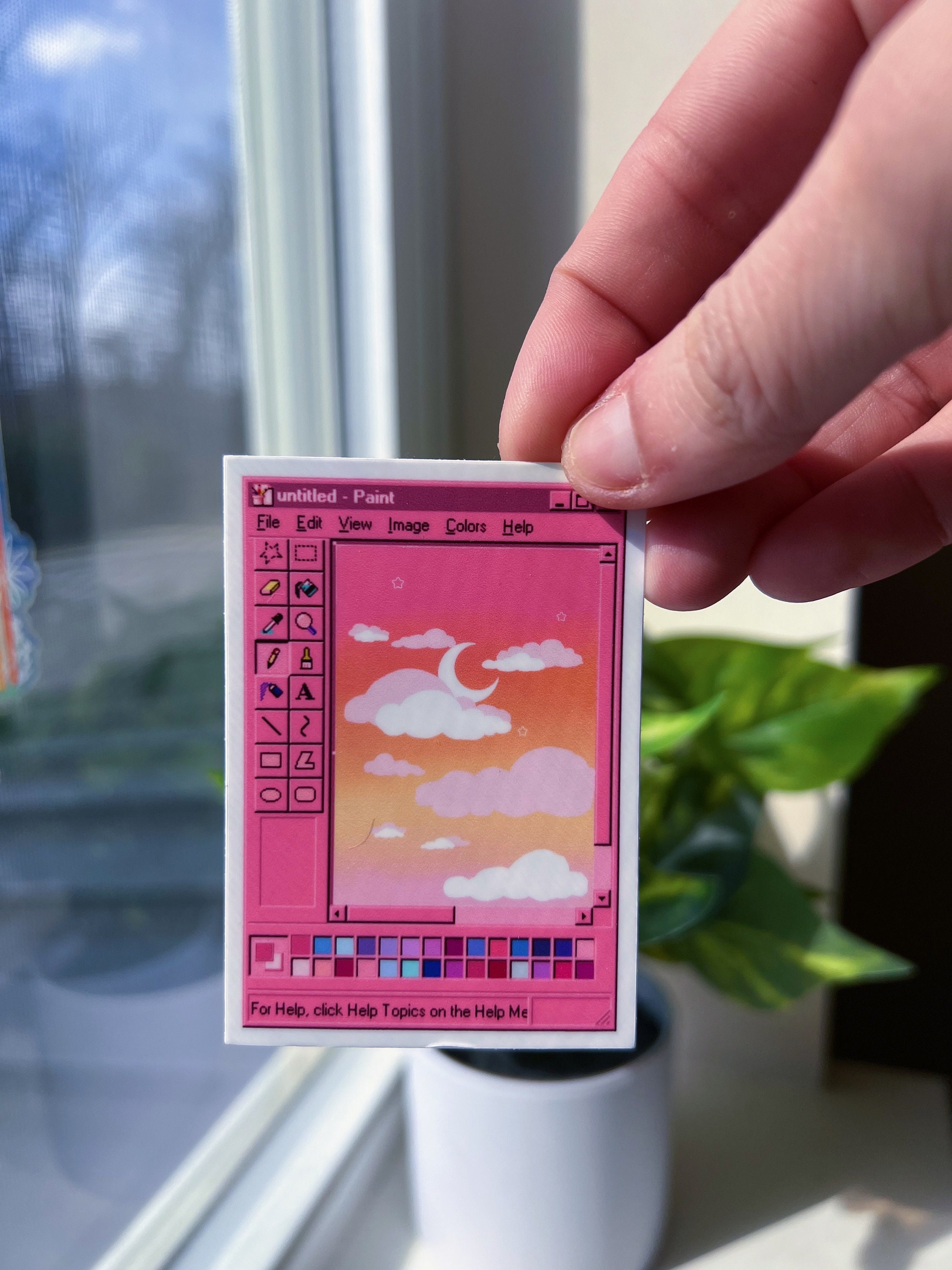 Y2K Window Paint Sticker | Y2K Aesthetic Stickers | Y2K Sticker | Girly ...