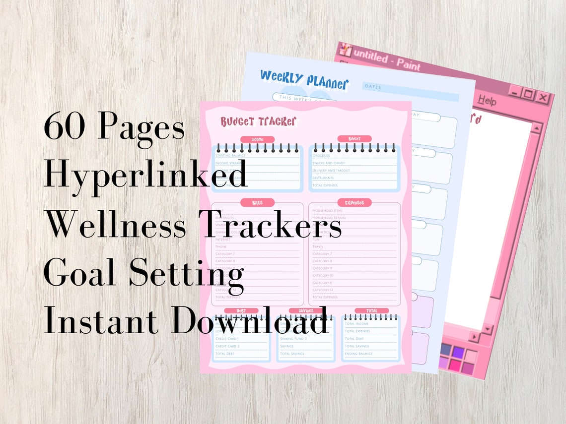 Girly Daily Planner | Weekly Planner | Monthly Planner | Minimal Life ...