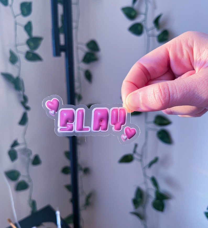 Slay Sticker | Y2K Aesthetic Stickers | Y2K Sticker | Girly Stickers ...