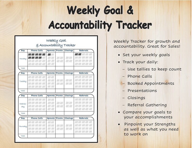 Weekly & Daily Planner for Goals and Accountability - Etsy