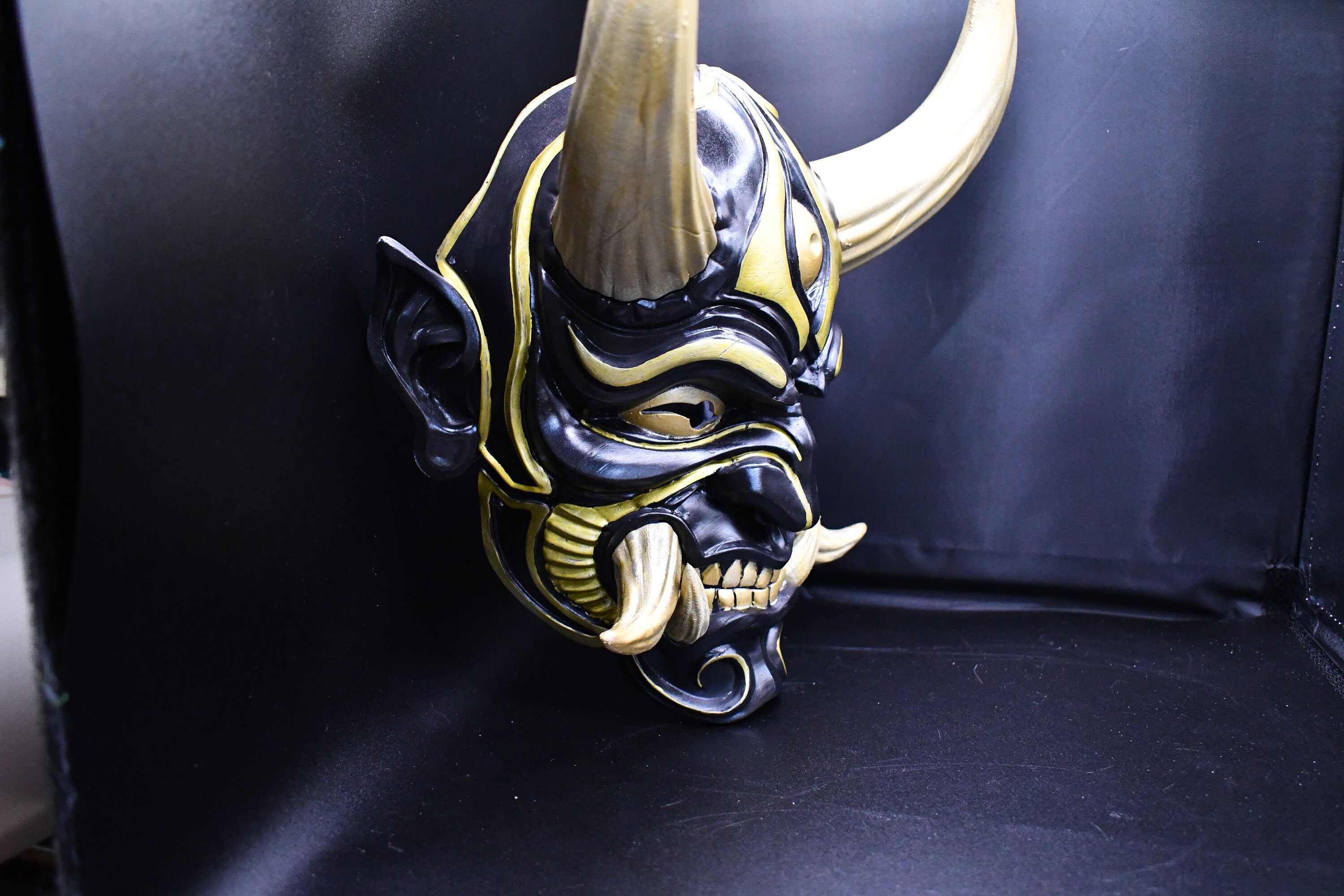 Full Face Samurai Mask Ronin Oni Mempo Japanese Demon - Etsy