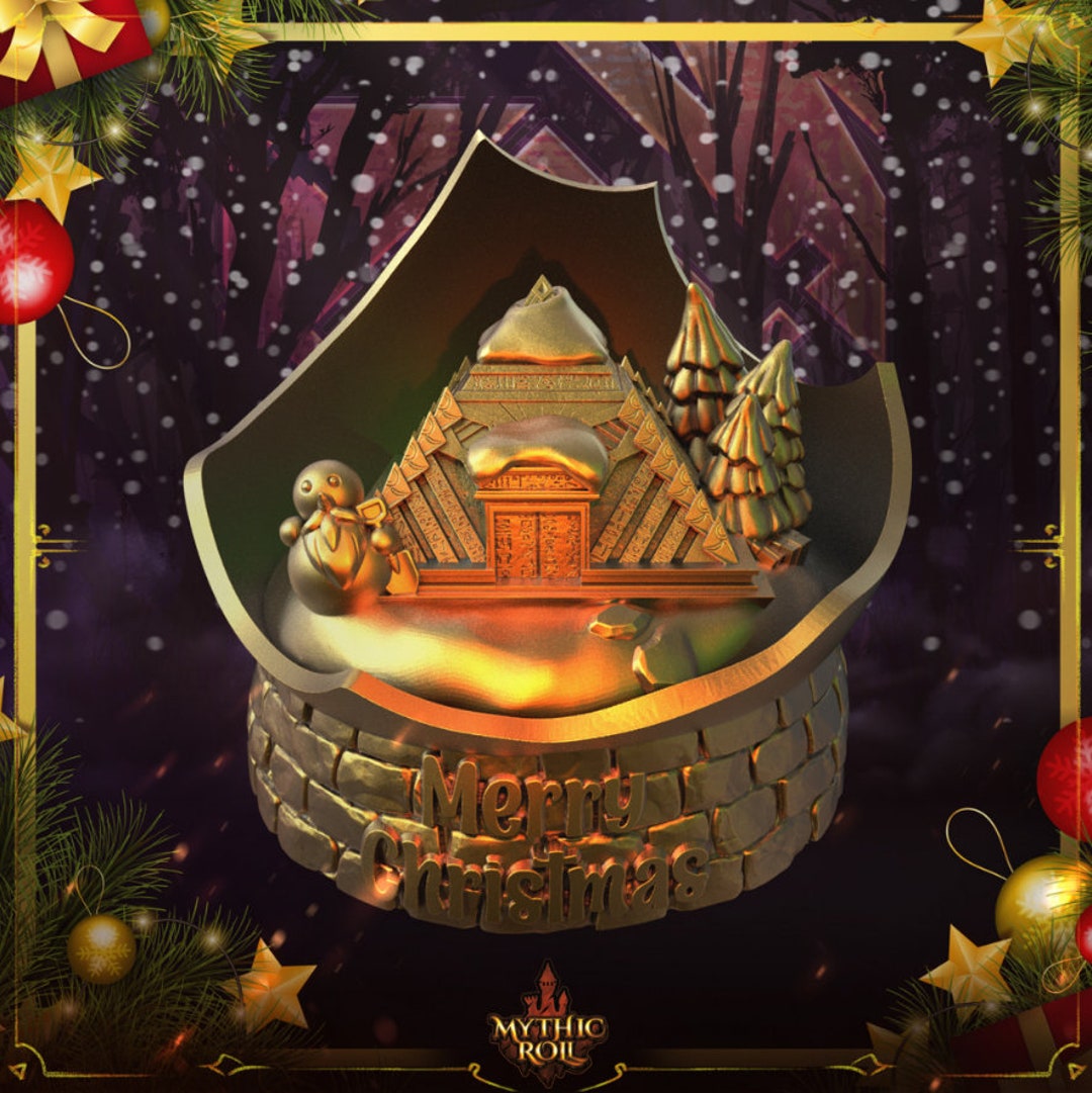 The Grand Pyramid Snow Globe Ornaments, Dice Tray, Dungeons and Dragons ...