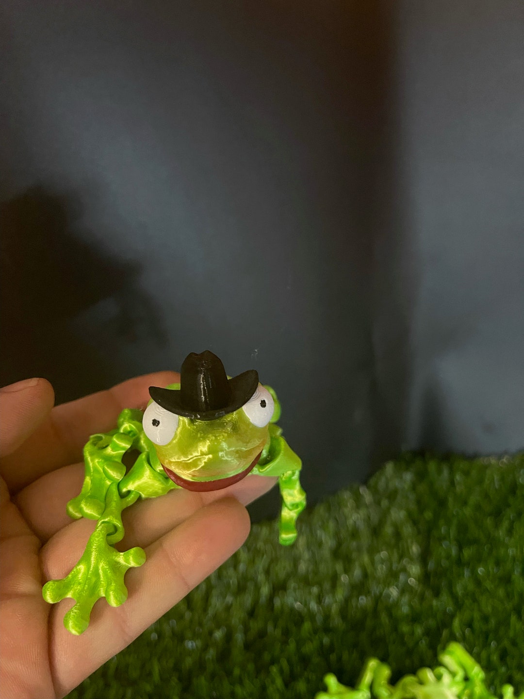 Cowboy Frog Flexible Figurine Articulated Sculpture Limited Edition ...