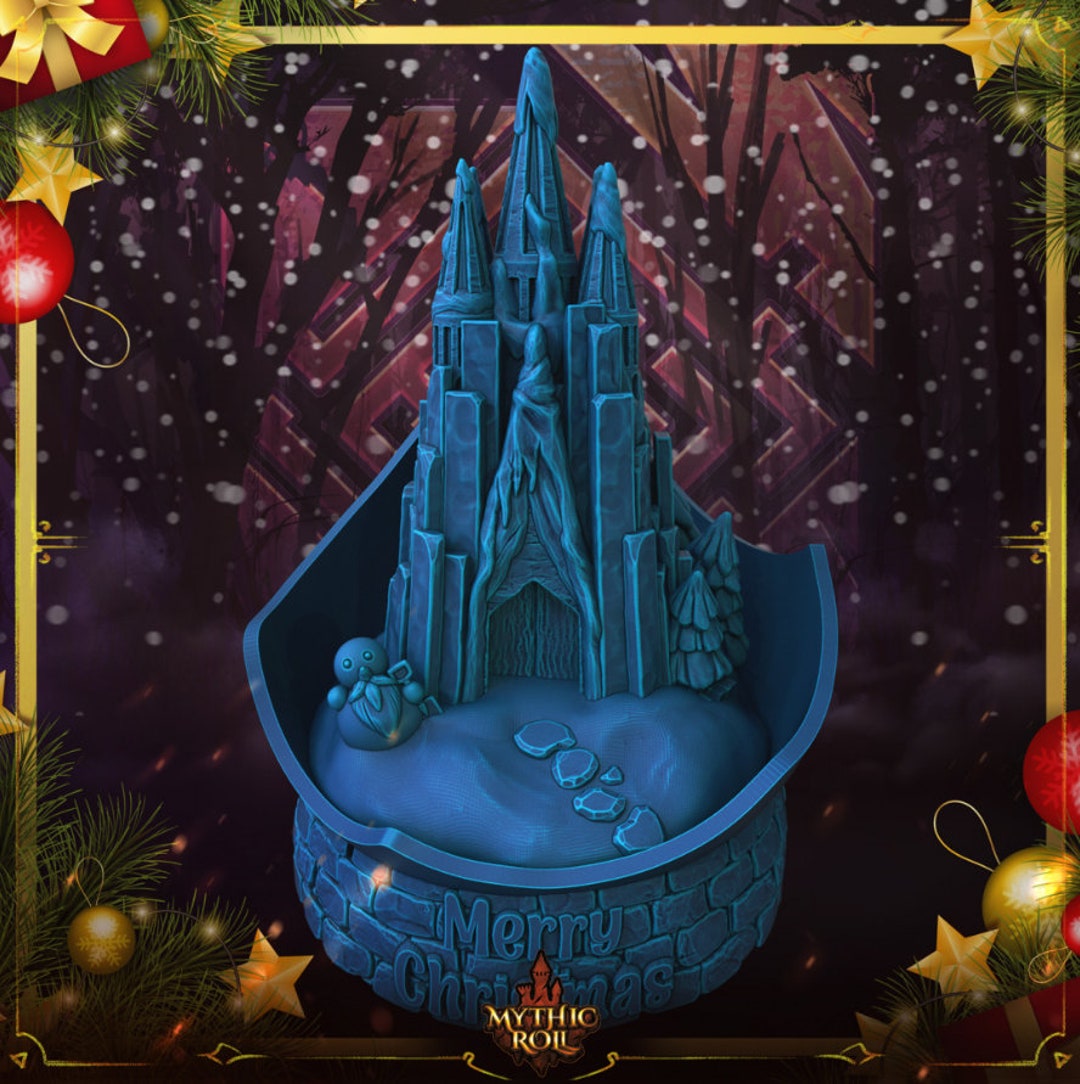 The Fjord Snow Globe Ornaments, Dice Tray, Dungeons and Dragons, Dnd ...