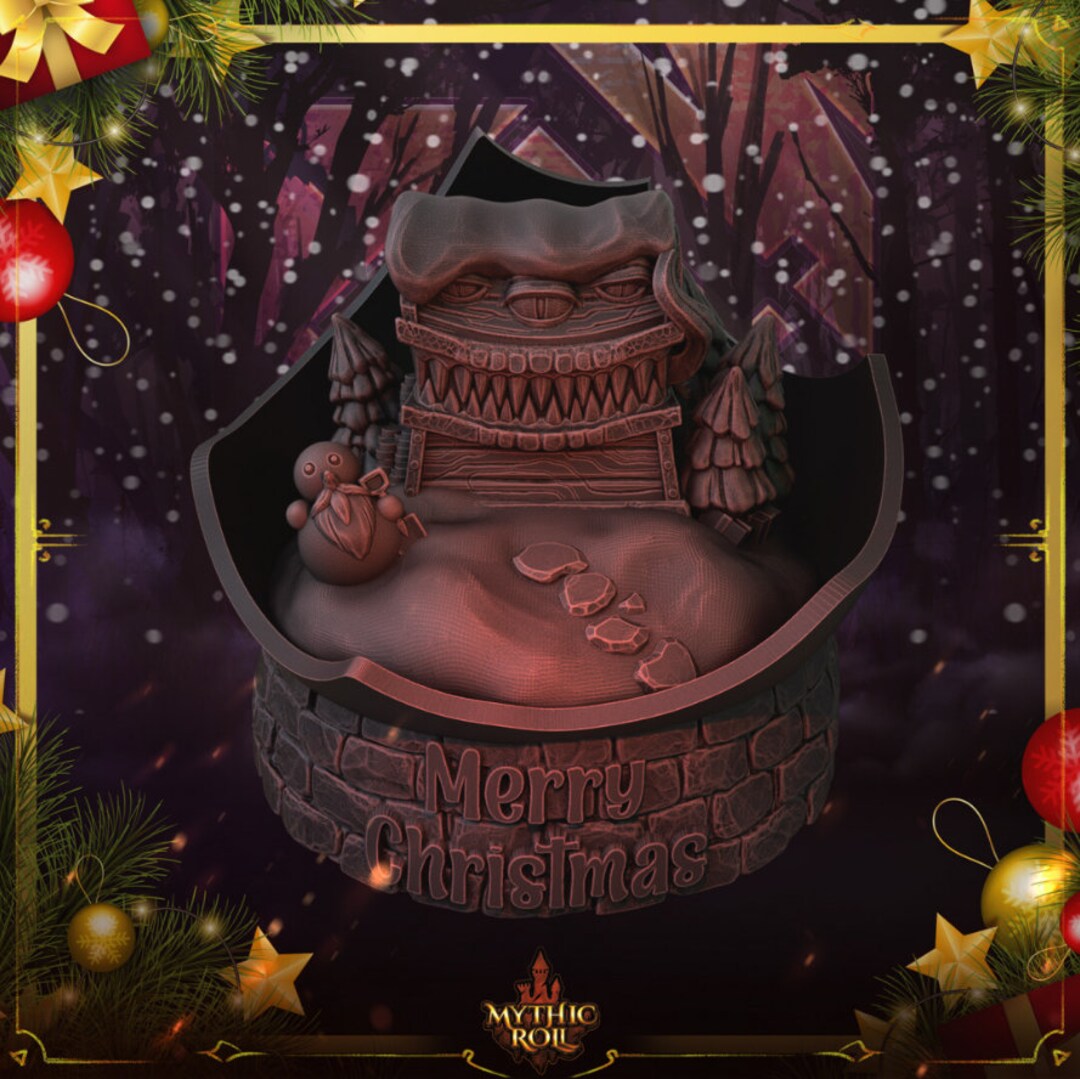 The Fearsome Chest Snow Globe Ornaments, Dice Tray, Dungeons and ...