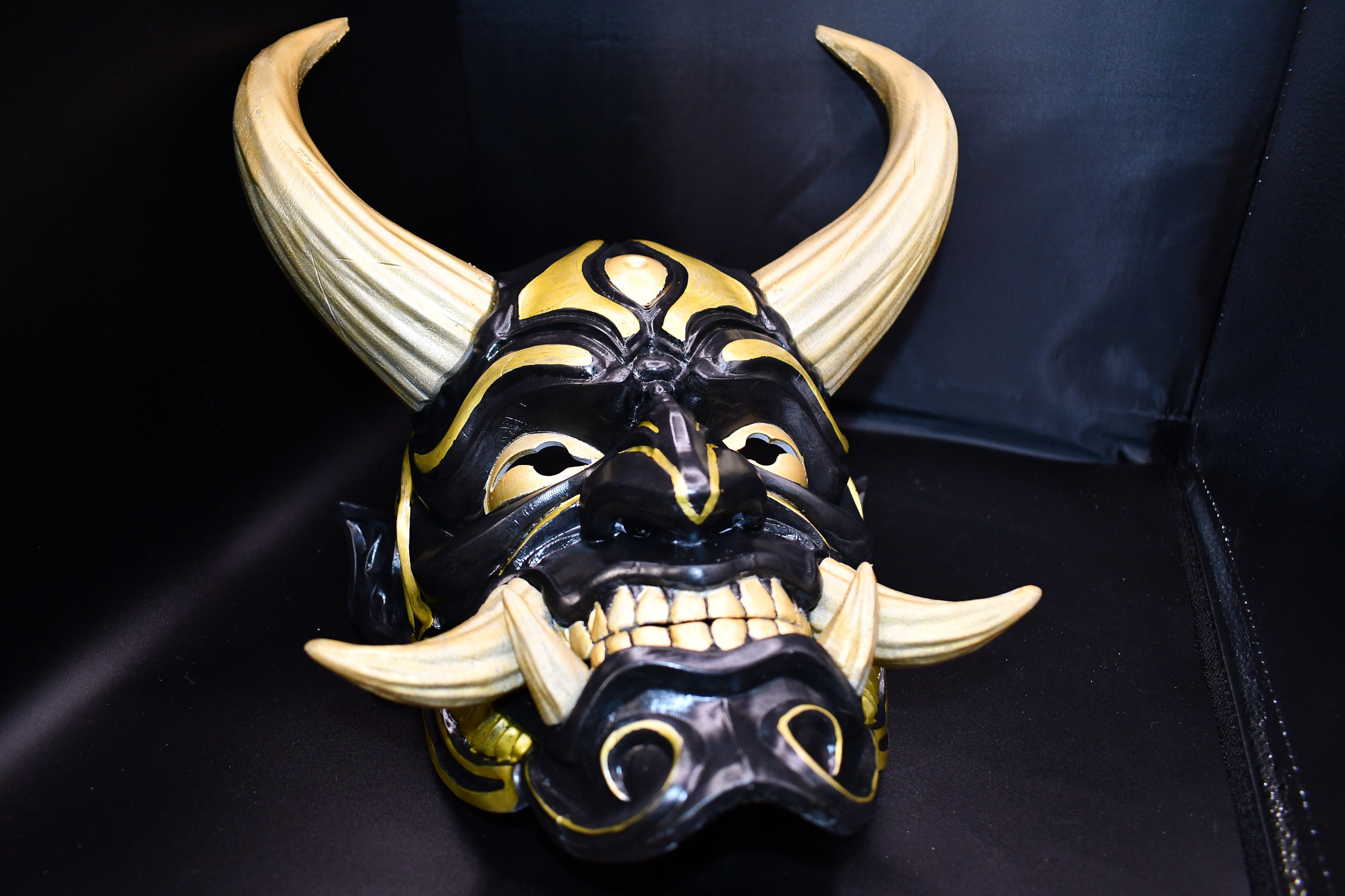 Full Face Samurai Mask Ronin Oni Mempo Japanese Demon - Etsy
