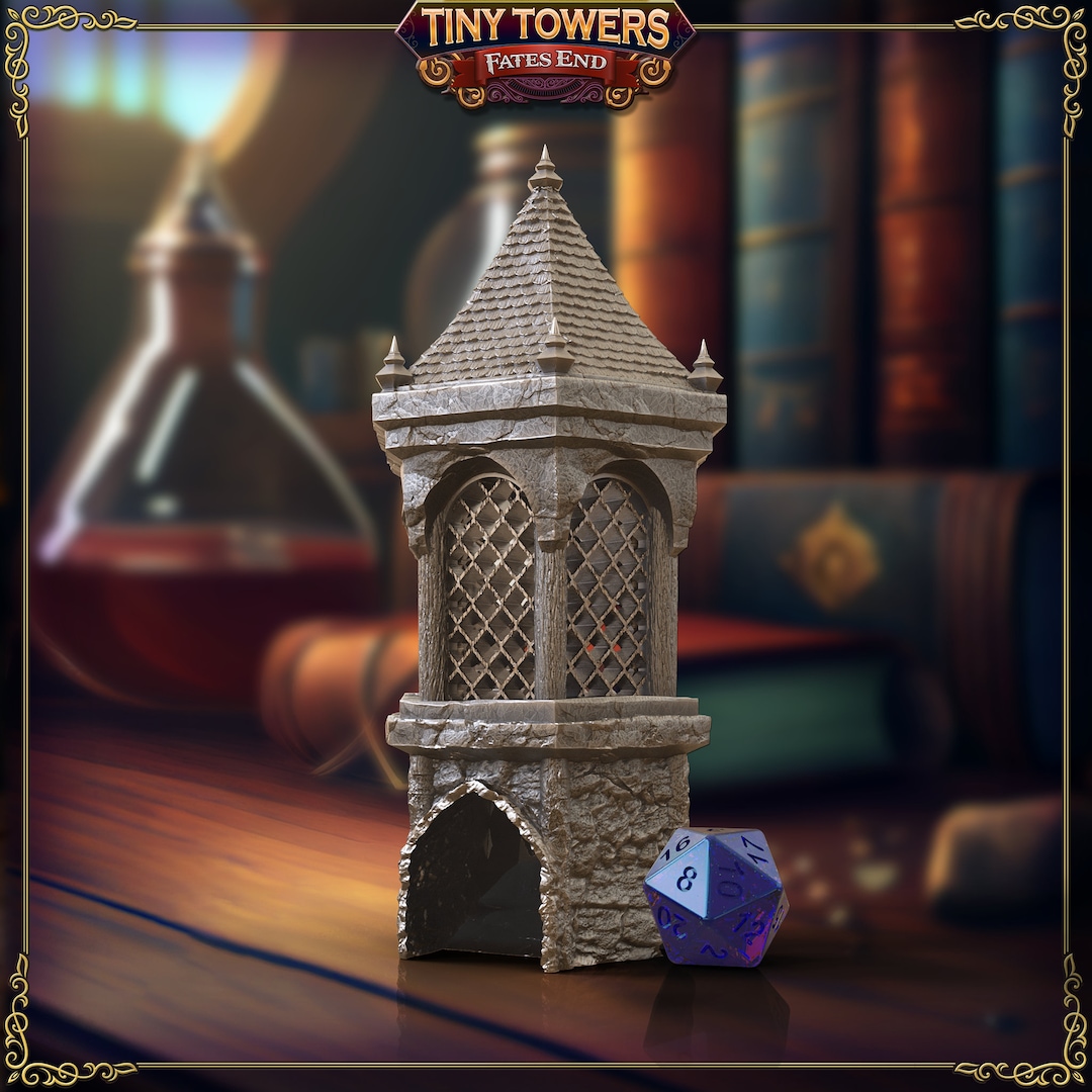 The Ancient Well Dice Tower Dice Tower, Dice Tray, Dungeons and Dragons ...