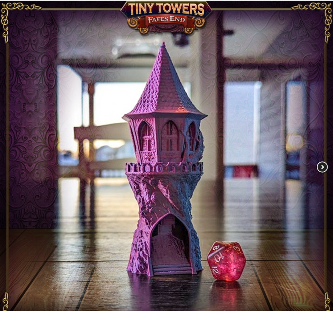 The Fey Villa Dice Tower Dice Tower, Dice Tray, Dungeons and Dragons ...