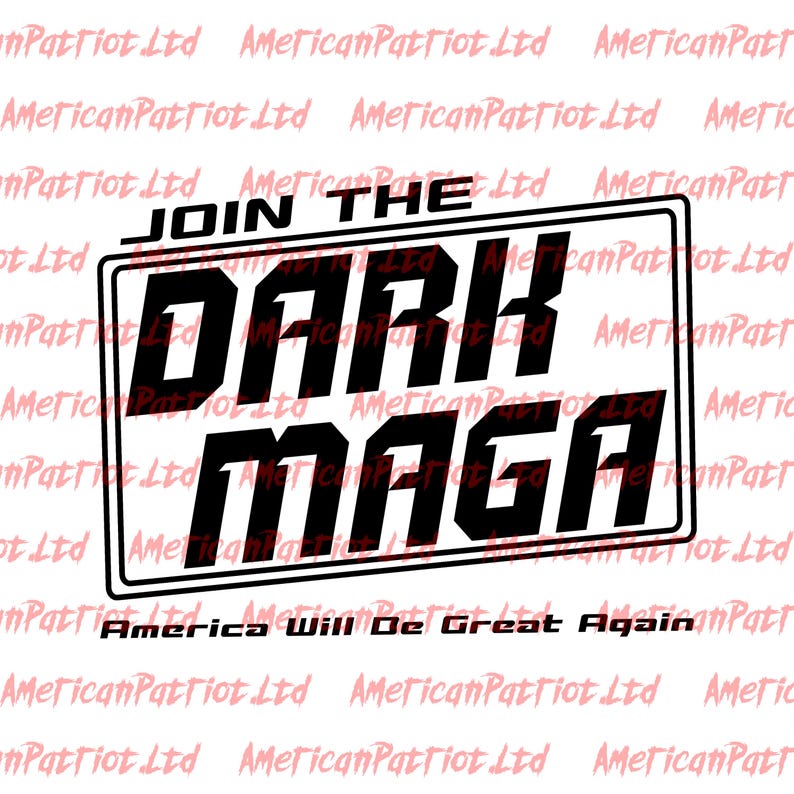 Dark MAGA SVG PNG Digital File - Etsy
