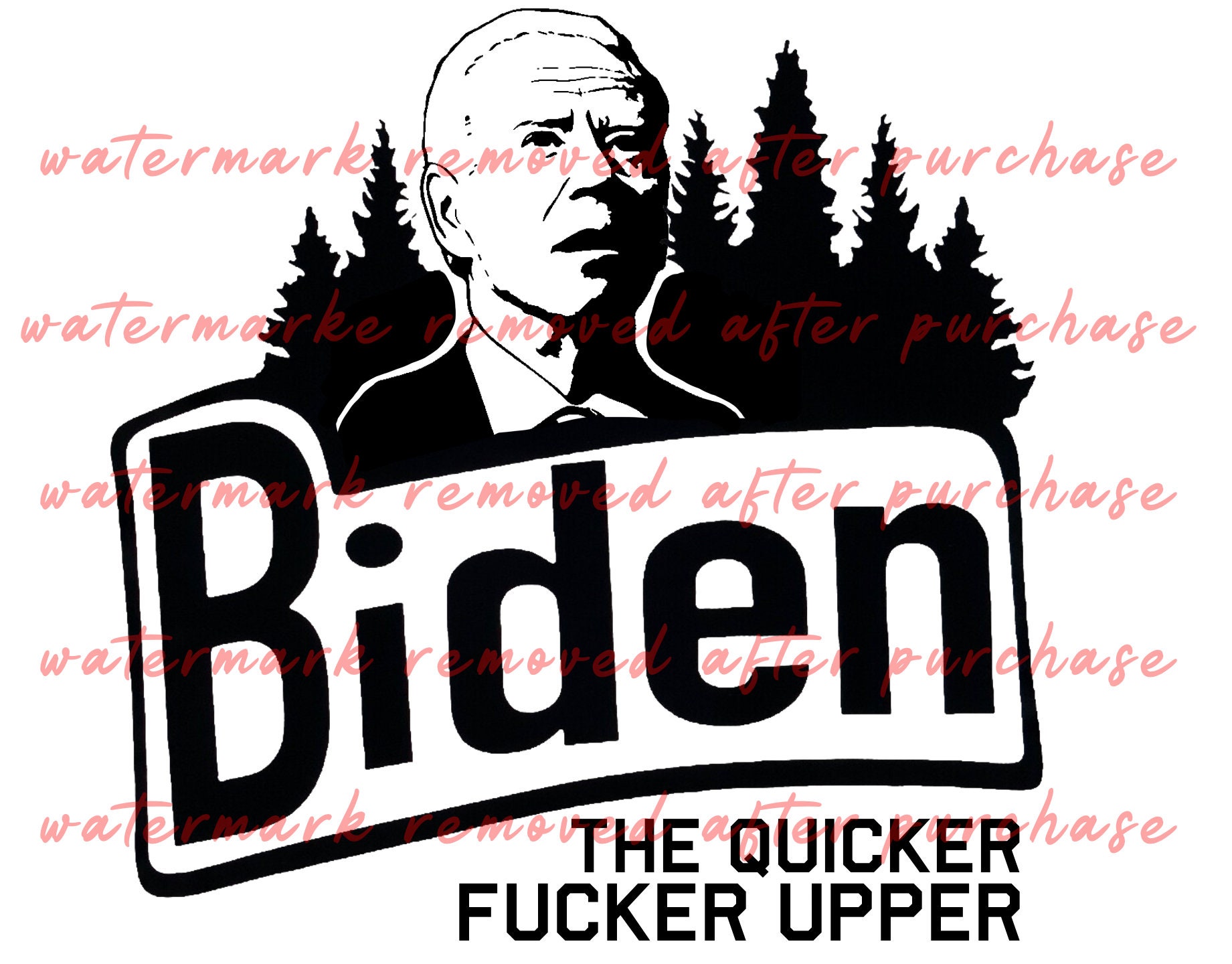 Biden the Quicker Fucker Upper Decal - Etsy