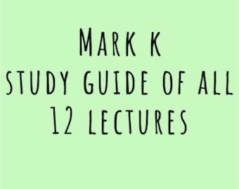 Mark K Lecture - Etsy