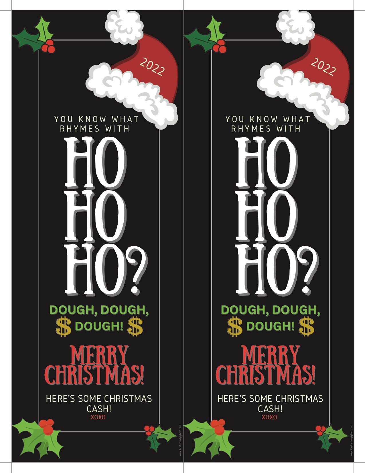 Holiday Money Gift, Gifting Money for Christmas, Christmas Money Gift ...