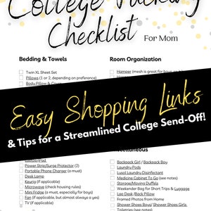 Senior Year & College Checklist Bundle (digital Printables) - Etsy
